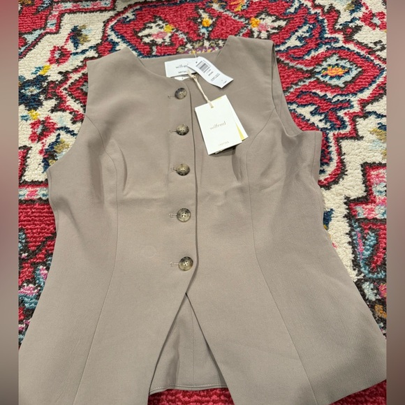 Wilfred | Tops | Wilfred Regal Nomad Taupe Vest Size 2 | Poshmark